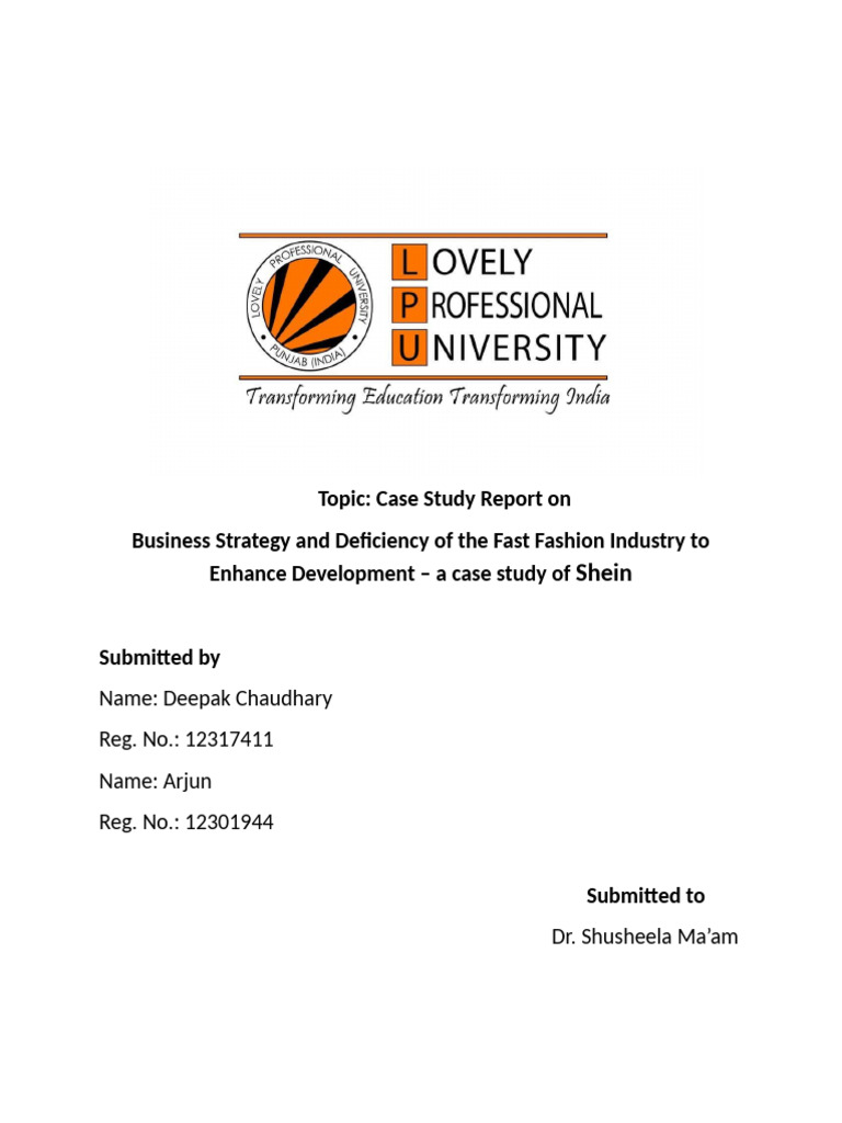 Case Study FST Marchandising | PDF