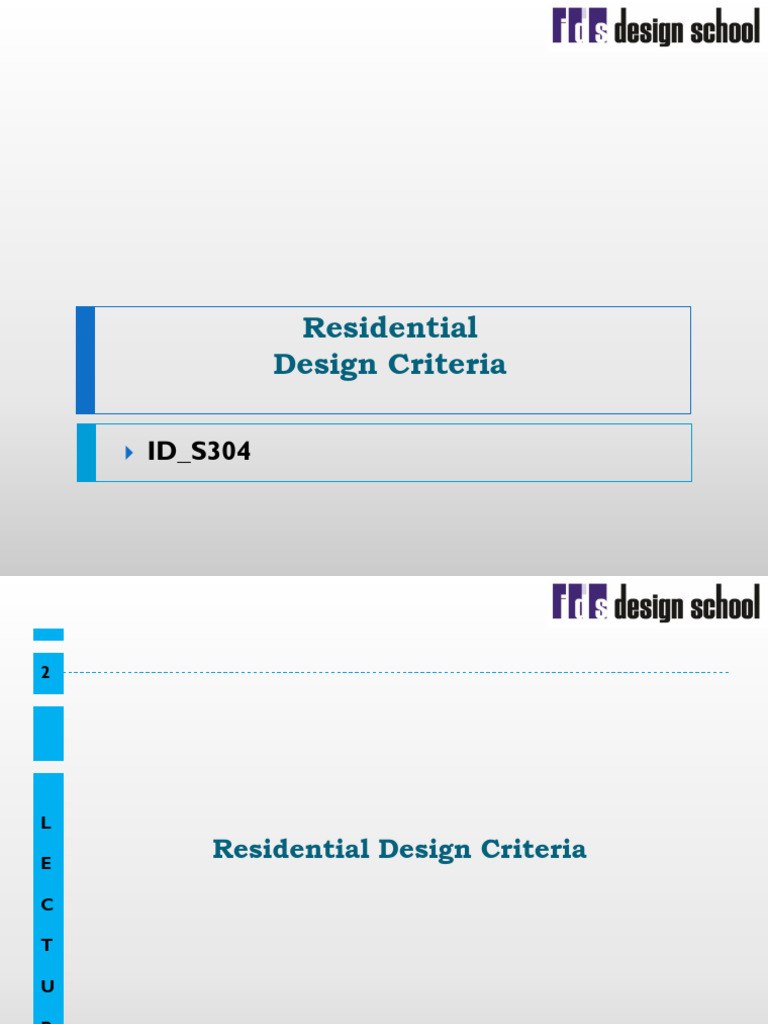 2 - Residential Design Criteria | PDF