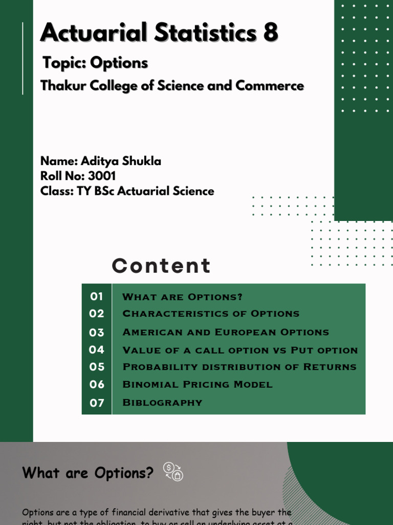 3001 - Aditya Shukla - Actuarial Statistics 8 - Options - CE2 - Sept - 24 | PDF