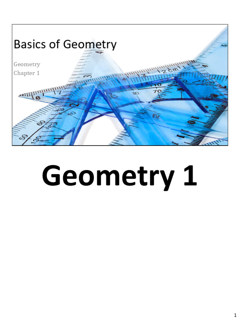 Geometry 01 Basics of Geometry | PDF