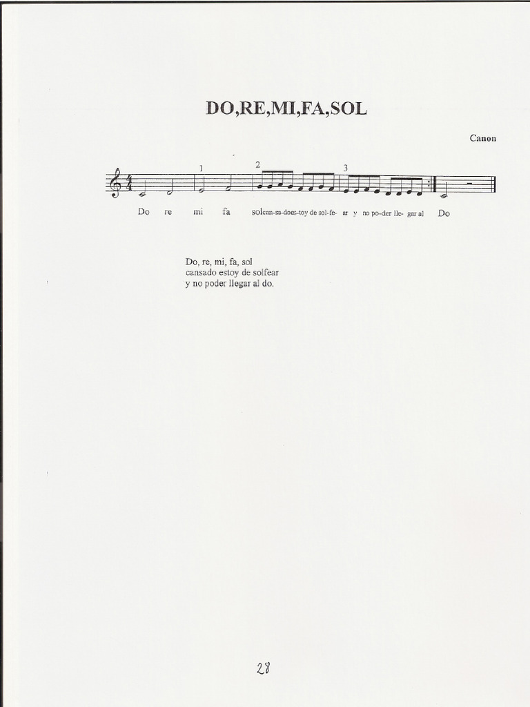 Do. Re. Mi. Fa. Sol | PDF