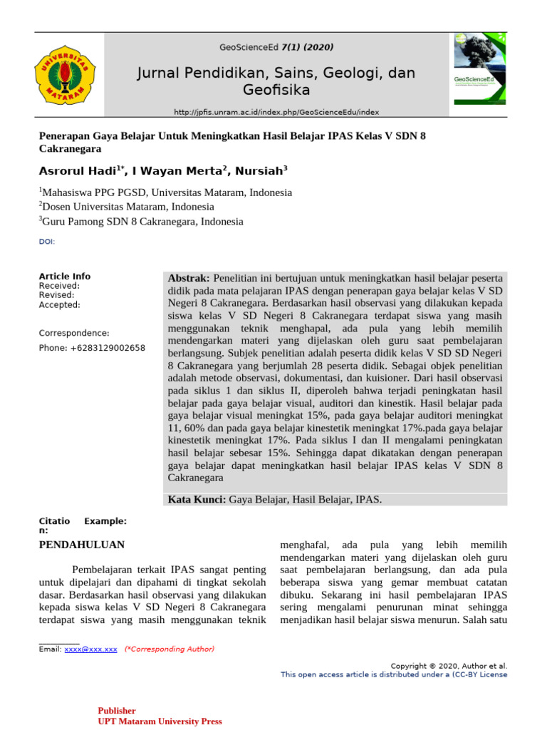 Jurnal Asrorul Hadi | PDF