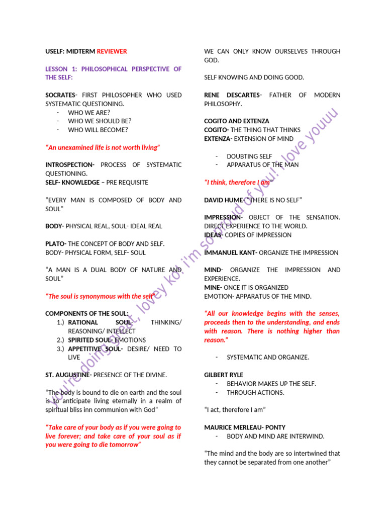 Uself Midterm Reviewer | PDF