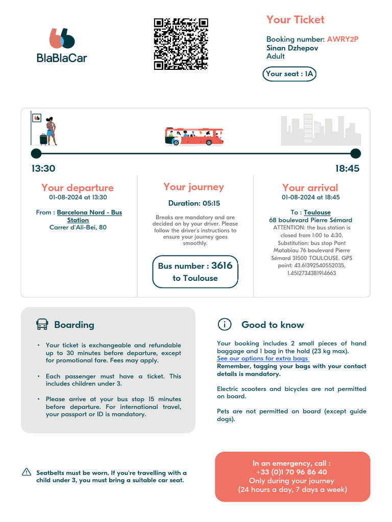 Bus To Toulouse | PDF