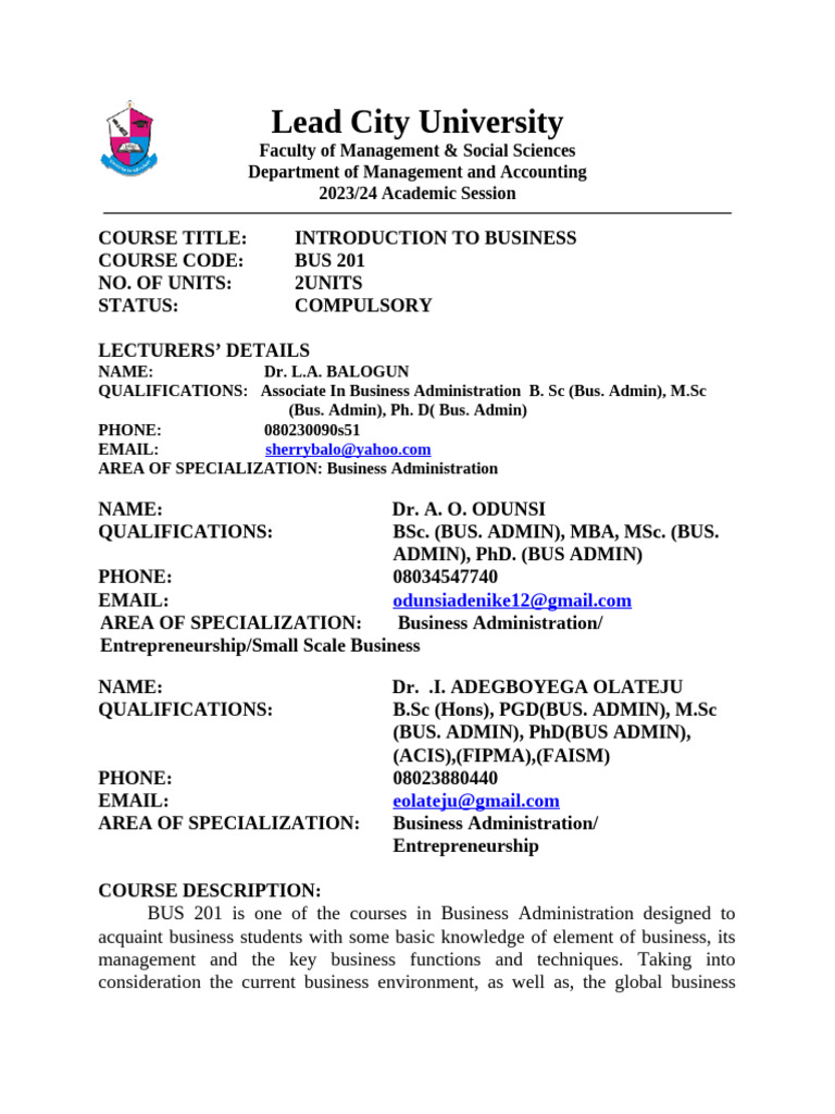 Bus 201 CW New | PDF