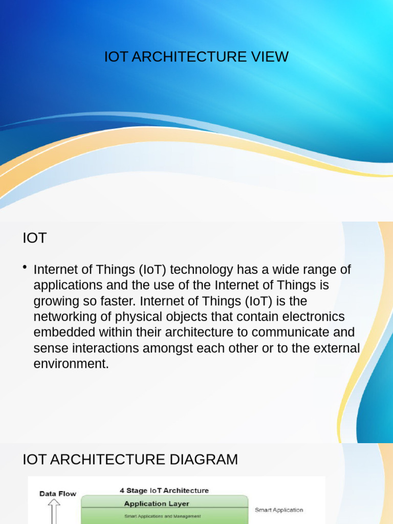 Iot Architecture View ..Chapter 1 | PDF