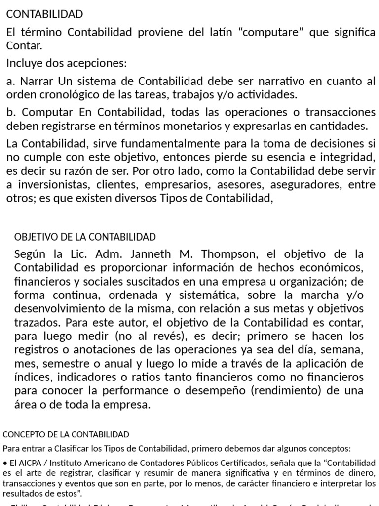 Contabilidad Conceptos | PDF