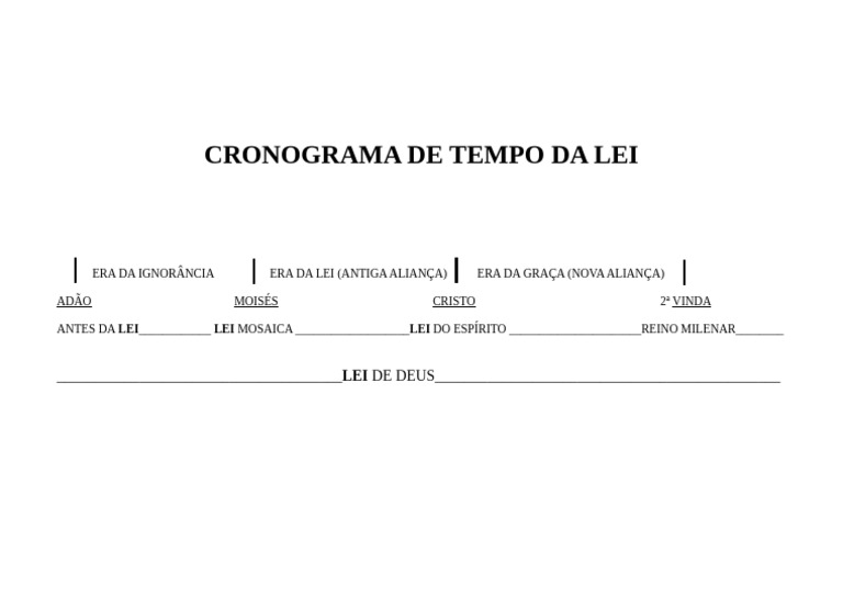 Cronograma de Tempo Da Lei | PDF