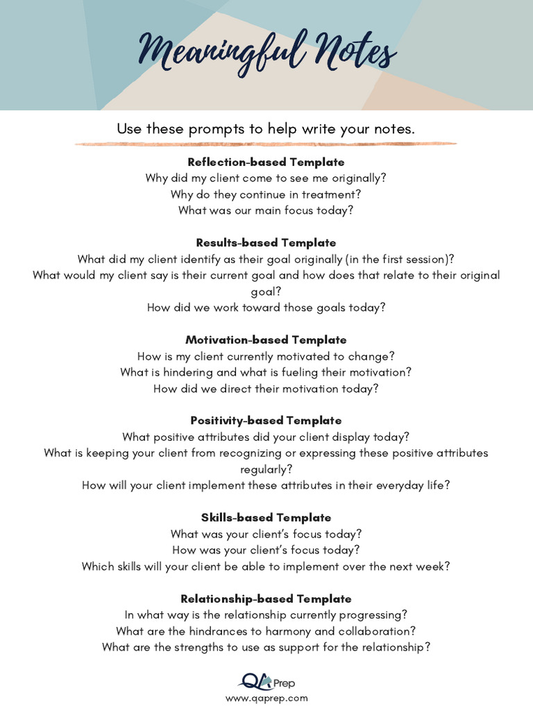 Note Writing Prompts | PDF