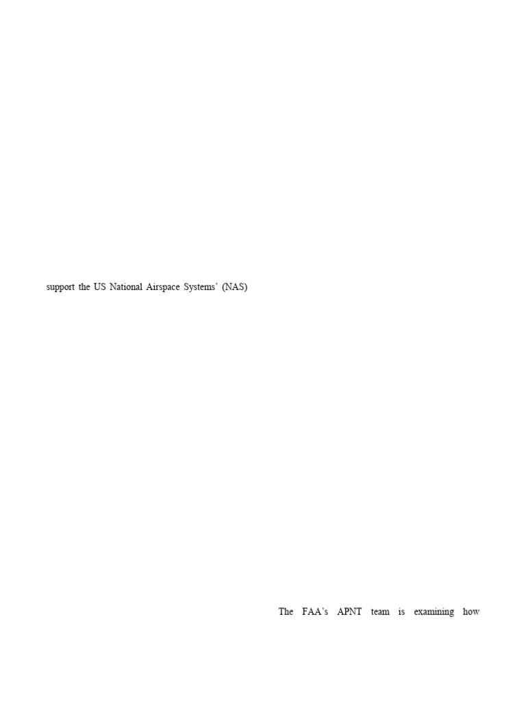 APNT Pseudolite WhitePaper Final | PDF