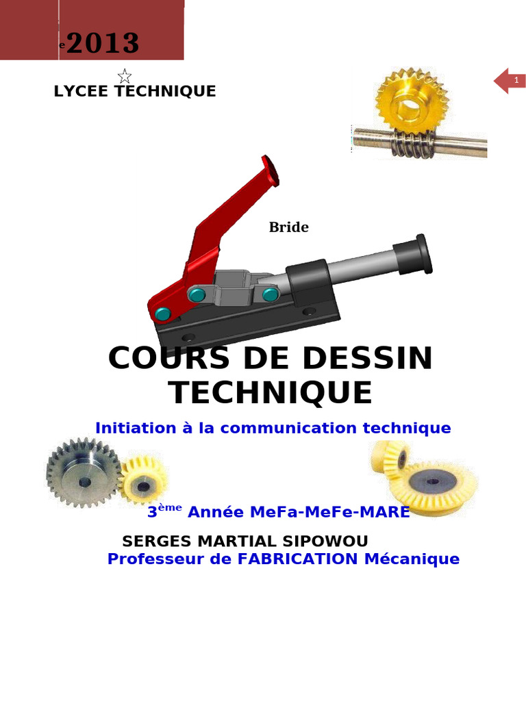 COURS DE DESSIN TECHNIQUE 3ème ANNEE899 | PDF