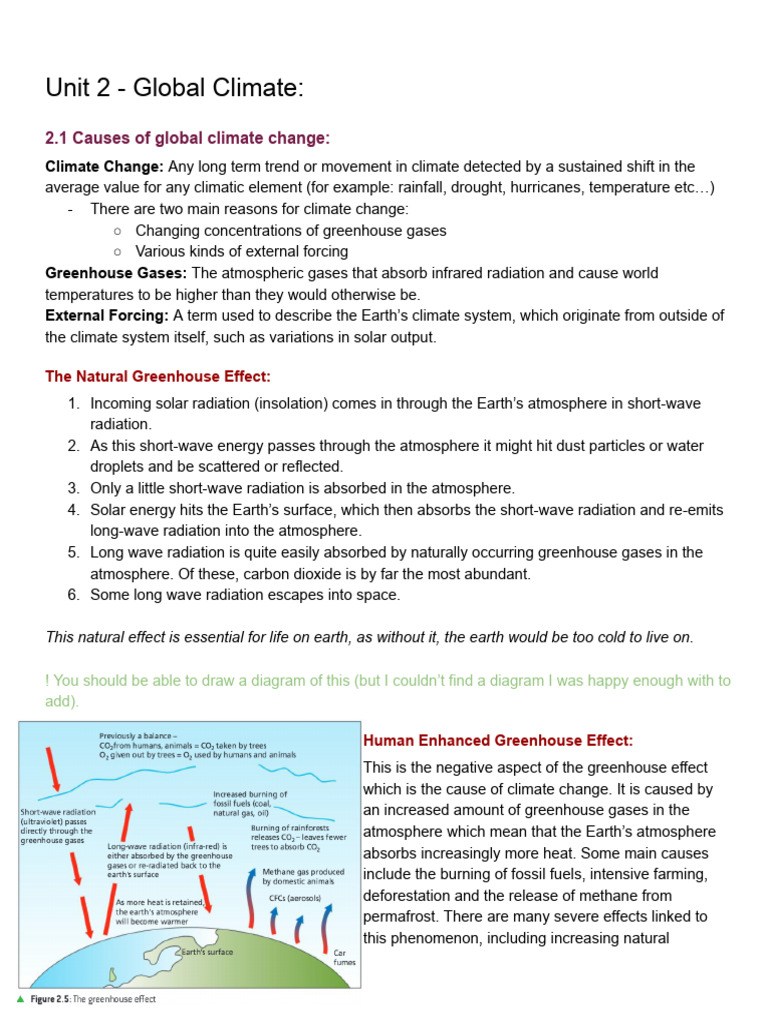 Unit 2 - Global Climate | PDF