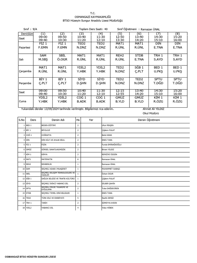 SNF Program 16 EYLÜL | PDF