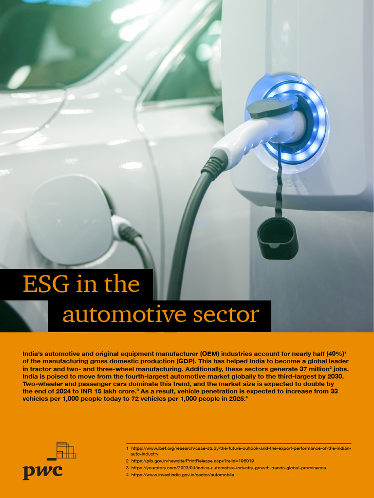 Esg in The Automotive Sector | PDF | Efficient Energy Use | Technology ...