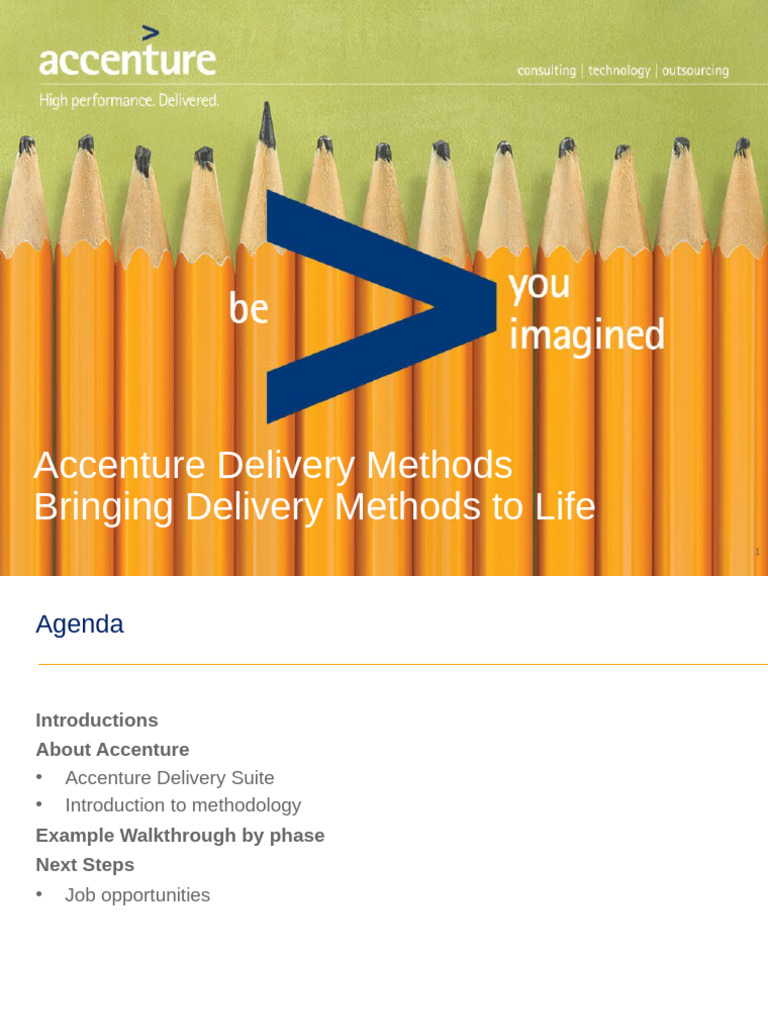 Accenture | PDF | Project Management | Methodology