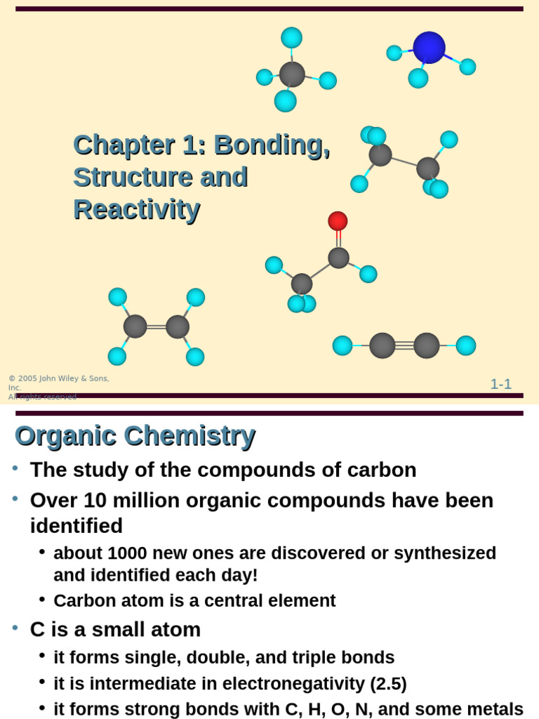 Chapter 1 - Bonding, Structure and Reactivity | PDF