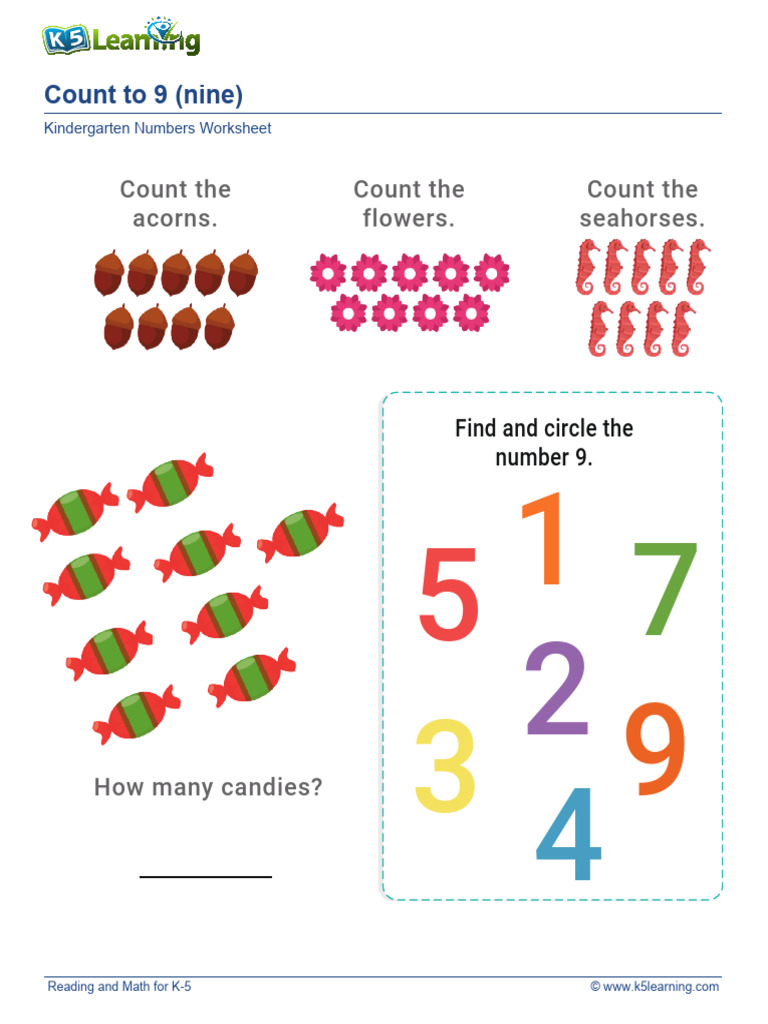 Count To 9 | PDF