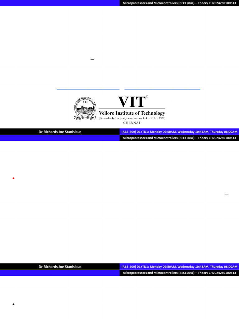 MPMC_3.1 8051 Microcontroller Architecture, Memory Organization and ...
