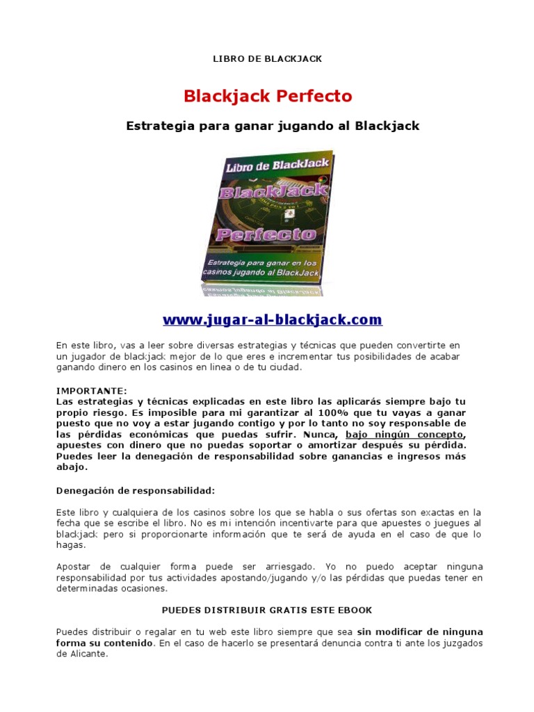Blackjack Perfecto | PDF | Juguetes | Juegos de azar