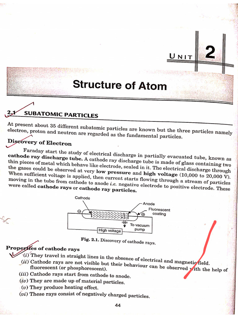 Structure of Atom | PDF