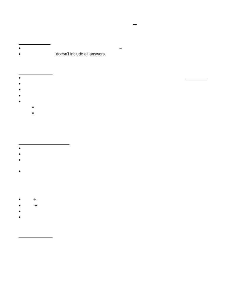 5th Grade Answer Key Q1 | PDF