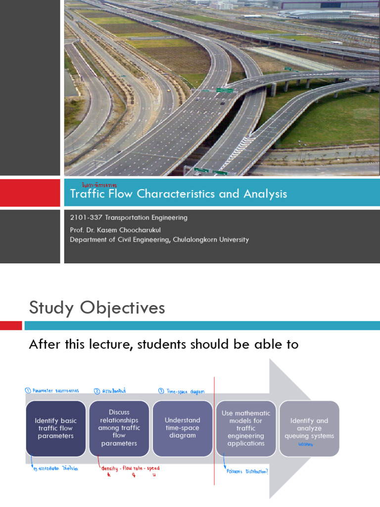 Lecture03 Traffic Flow Characteristics | PDF