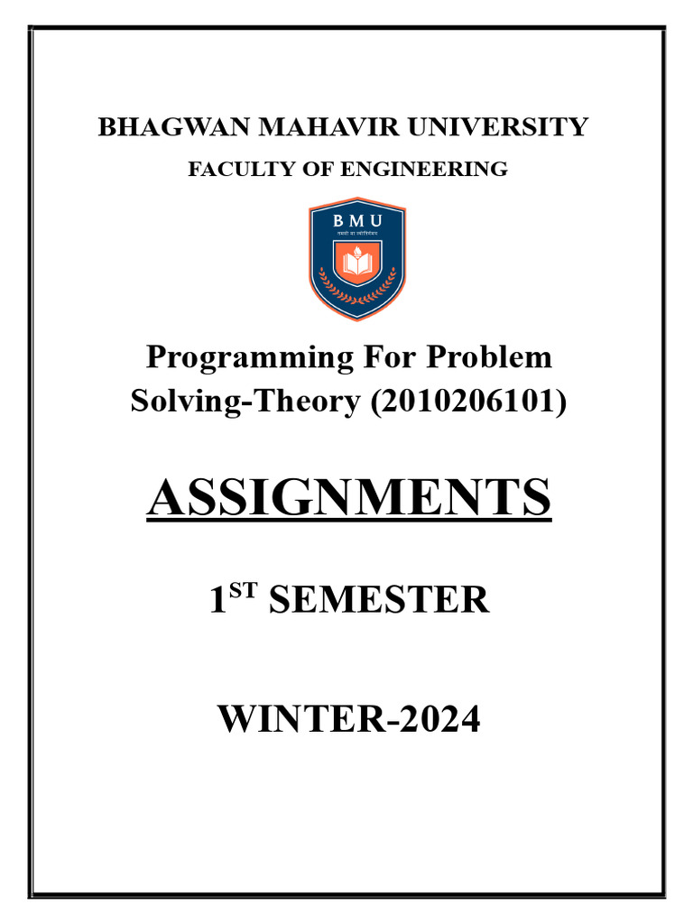 PPS Unit-2 Assignment | PDF