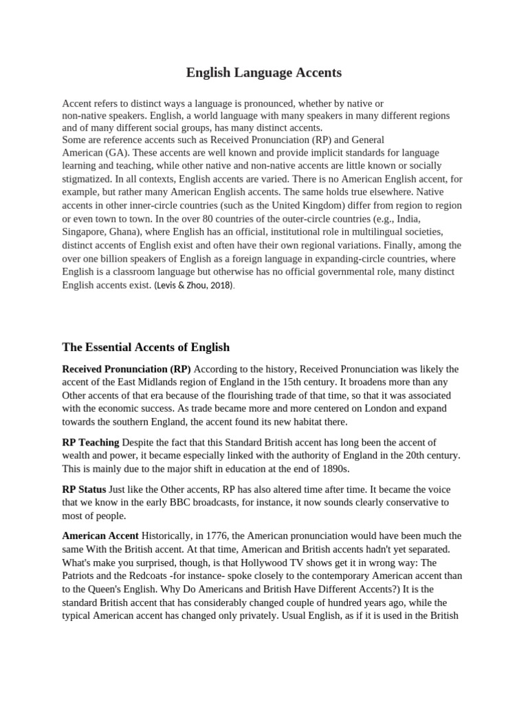 English Accents | PDF