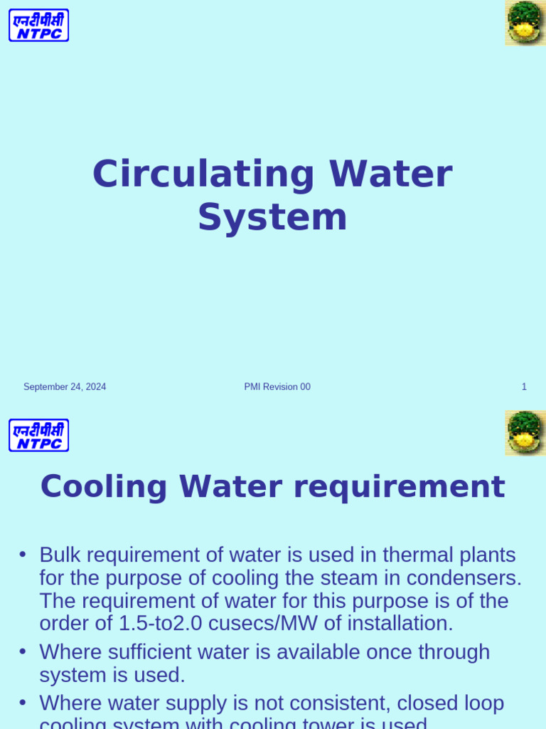 Circulating Water System | PDF