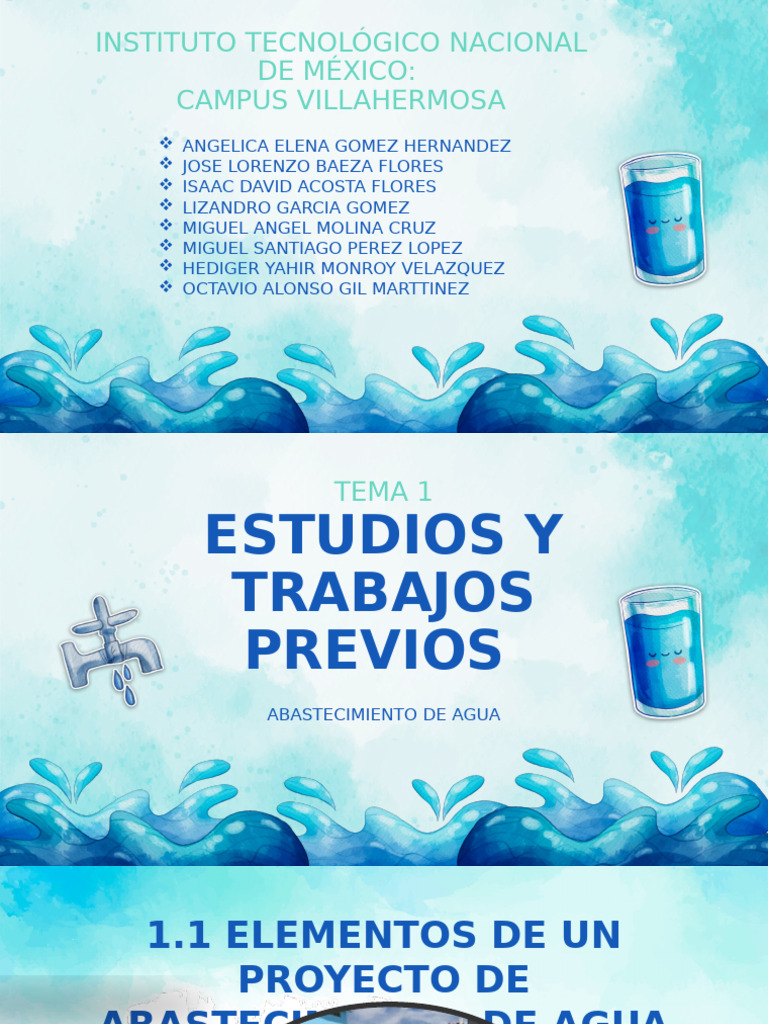 Tema 1 Abastecimiento de Agu | PDF
