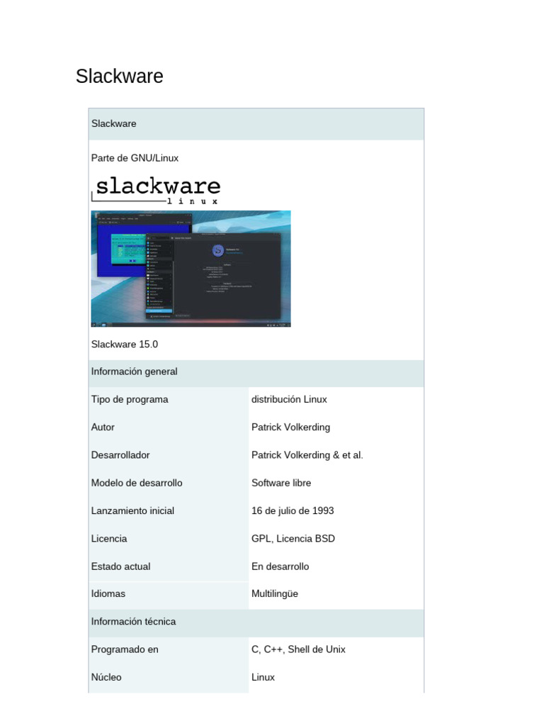 16 Slackware Linux | PDF