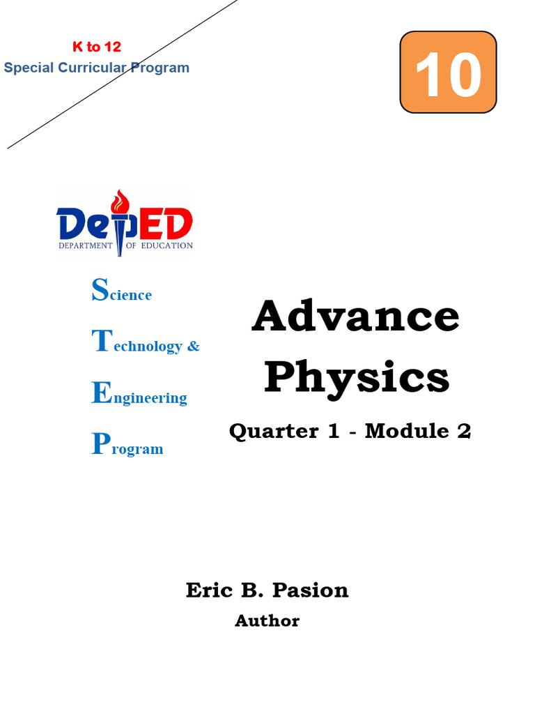 Q01 MODULE 02 ADVANCE-PHYSICS-final | PDF