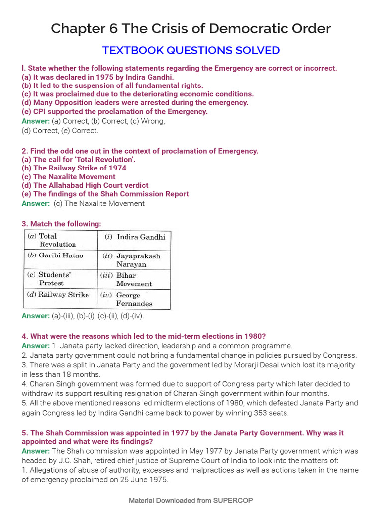 6-The Crisis of Democratic Order | PDF