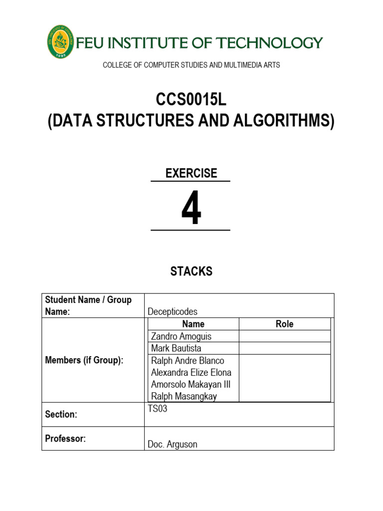(M4 Technical) Dsa | PDF