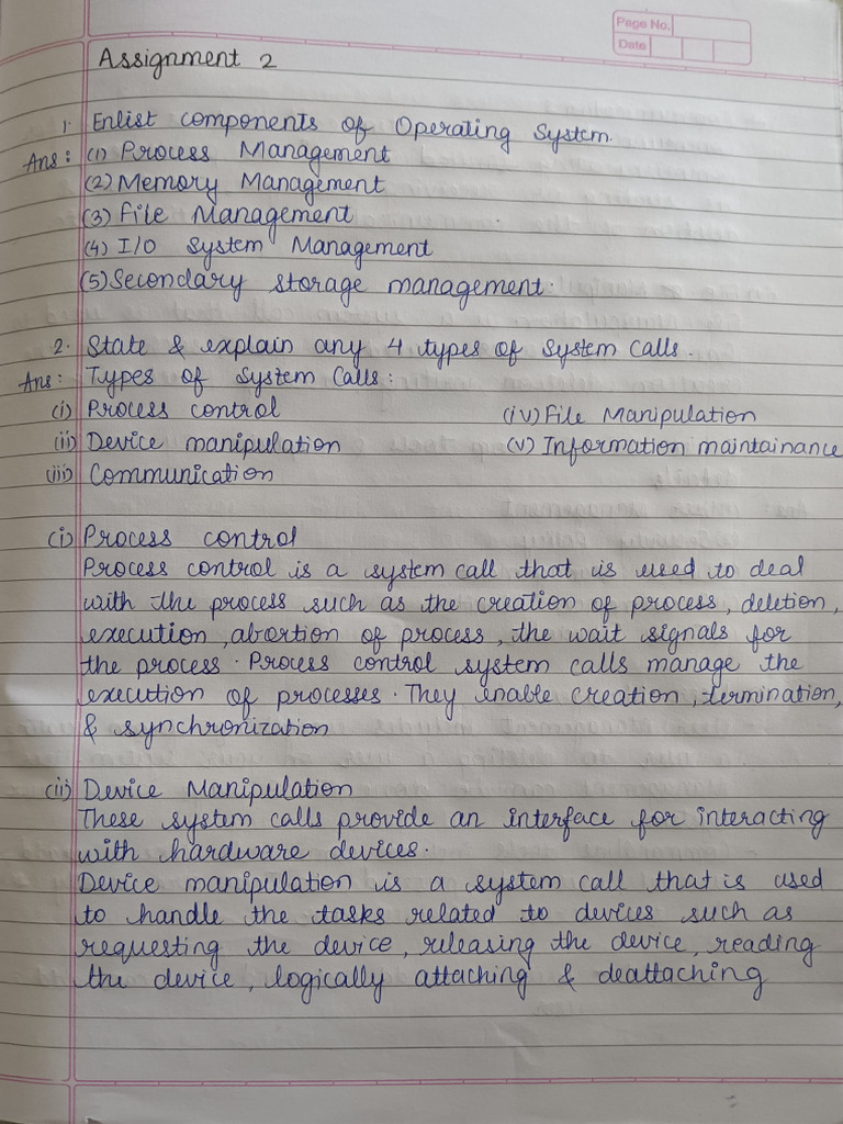 OSY ASSIGNMENT for students 5th sem | PDF