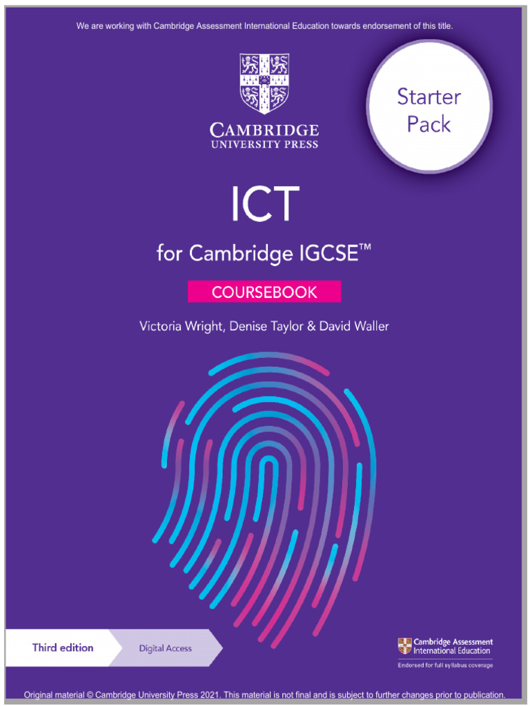 IGCSE - ICT - Coursebook - Chapter 1 | PDF
