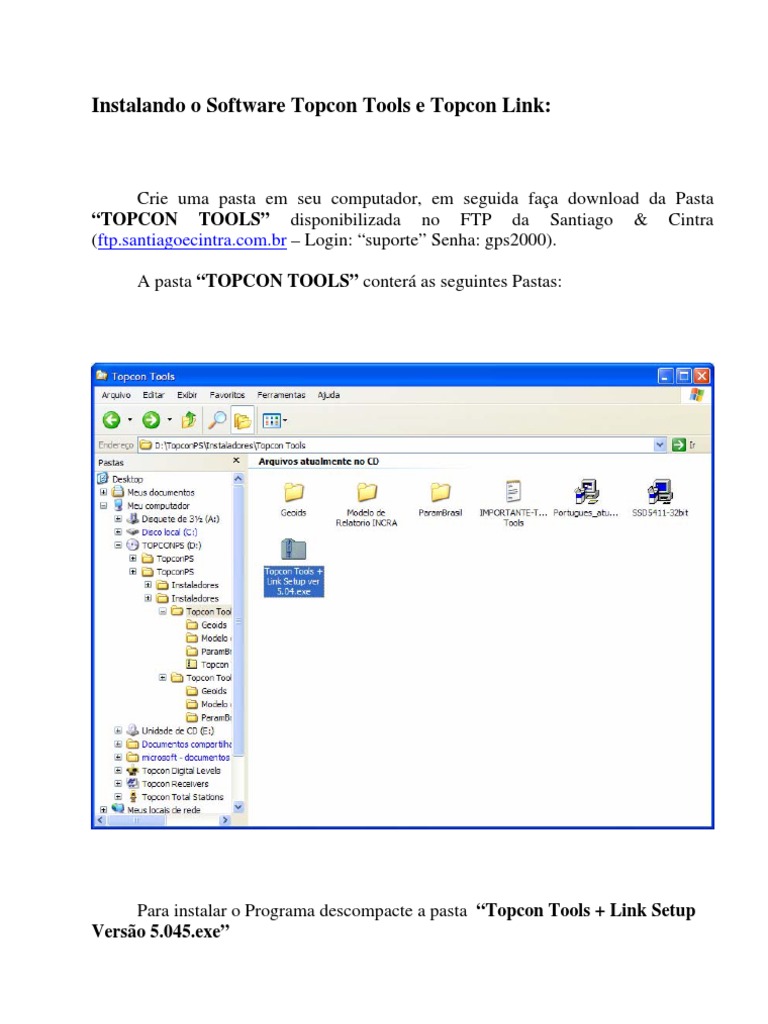 Instal An Do o Software Topcon Tools e Topcon Link | PDF | Janela ...