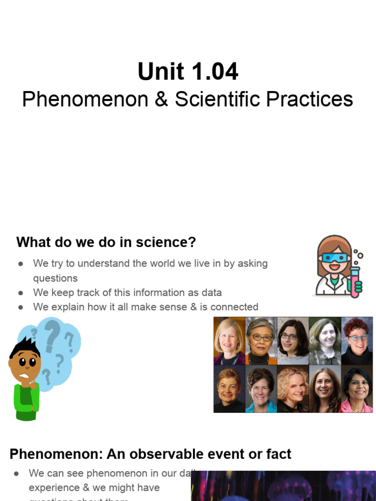 Understanding Phenomena in Science | PDF | Career & Growth | Computers