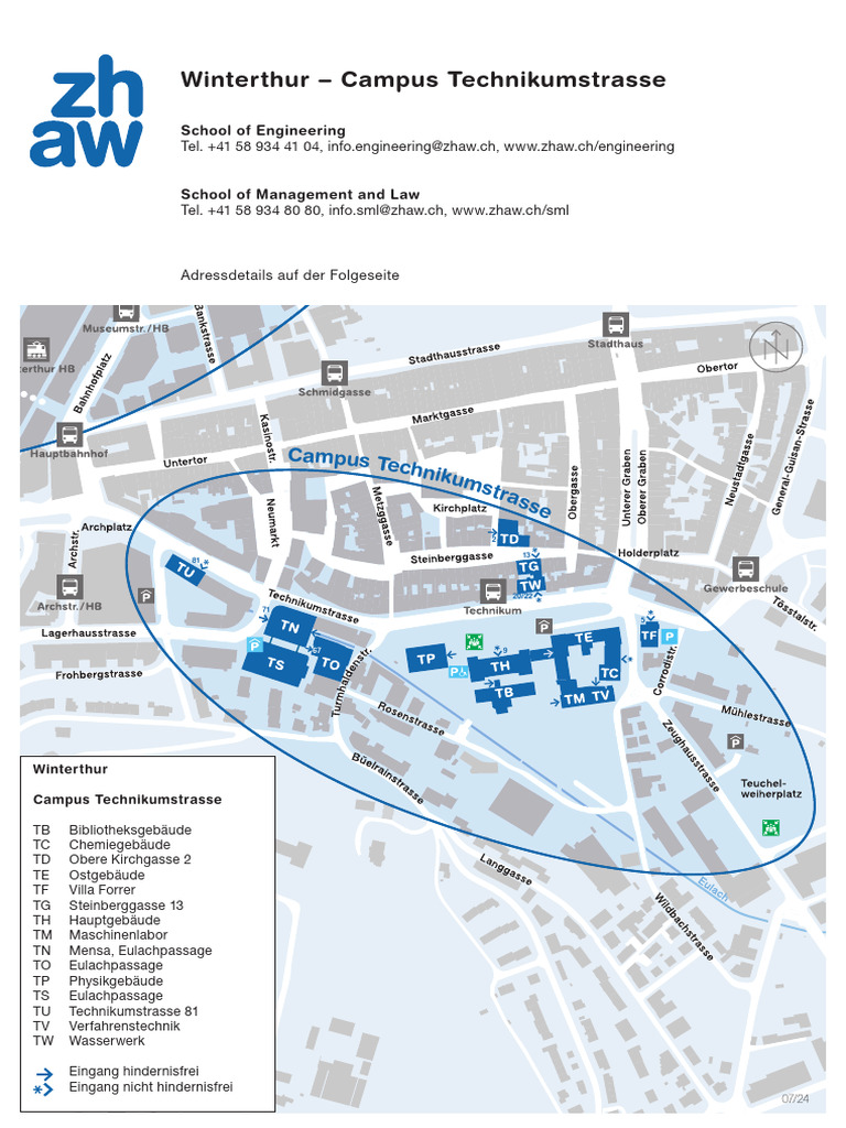 Lageplan Winterthur Technikumstrasse | PDF