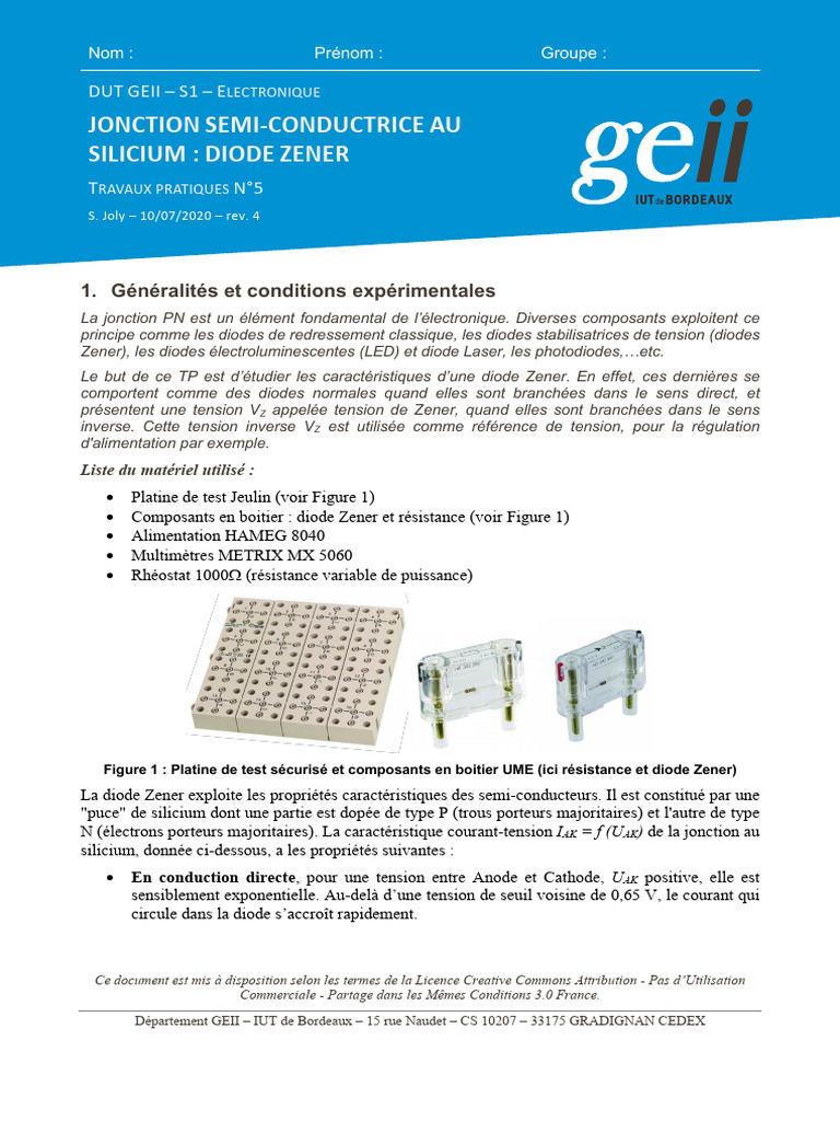 TP ELN S1 5 DiodeZener | PDF