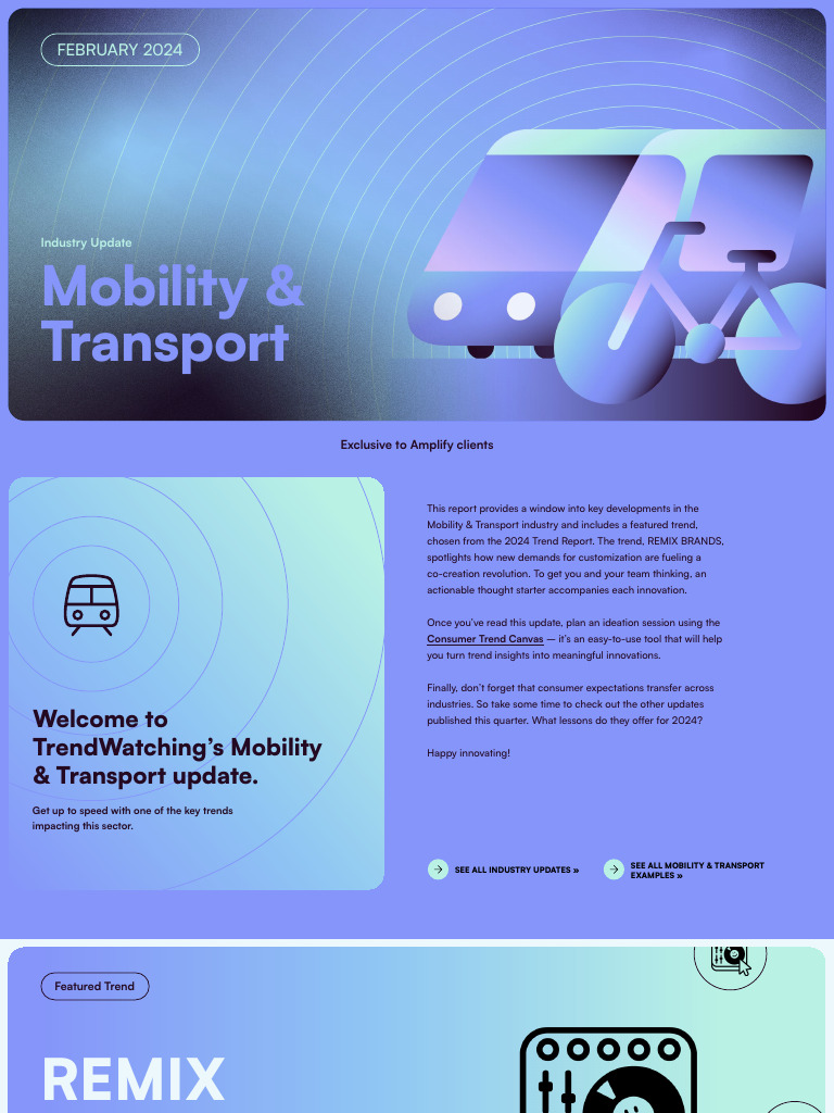 February 2024 Mobility Trends Update | PDF | Transport | Business