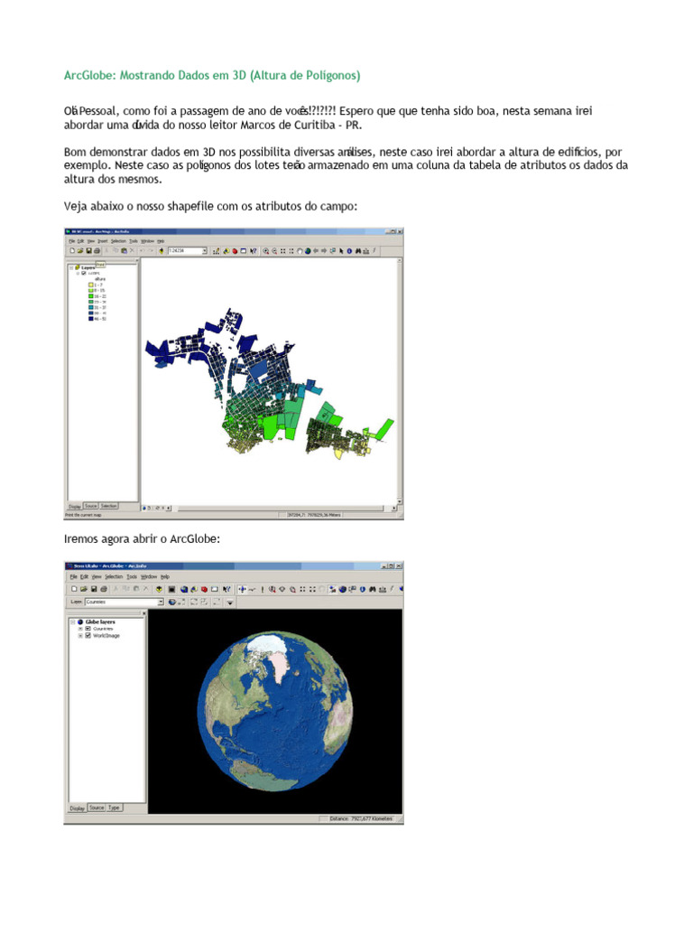 ArcGIS ArcGlobe Dado 3D | PDF