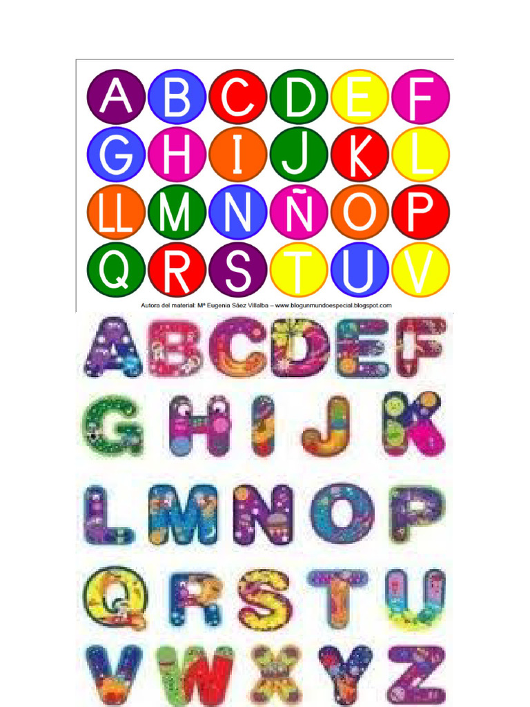 Abc para Imprimir Colores | PDF