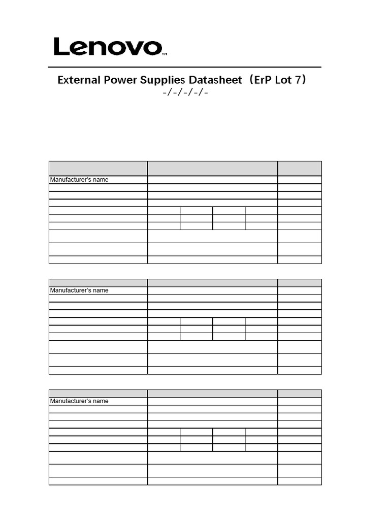 external_power_supply_datasheet_erp_lot7_docking | PDF