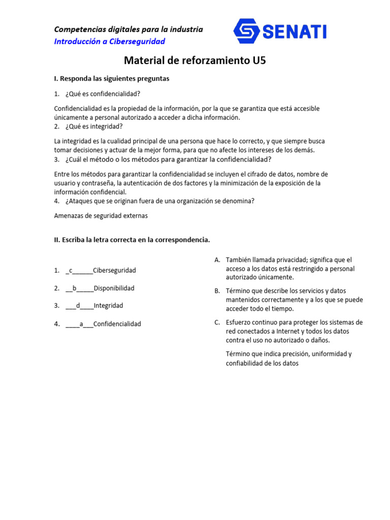 Material de Reforzamiento U5 Tarea | PDF | La seguridad informática | Tecnología