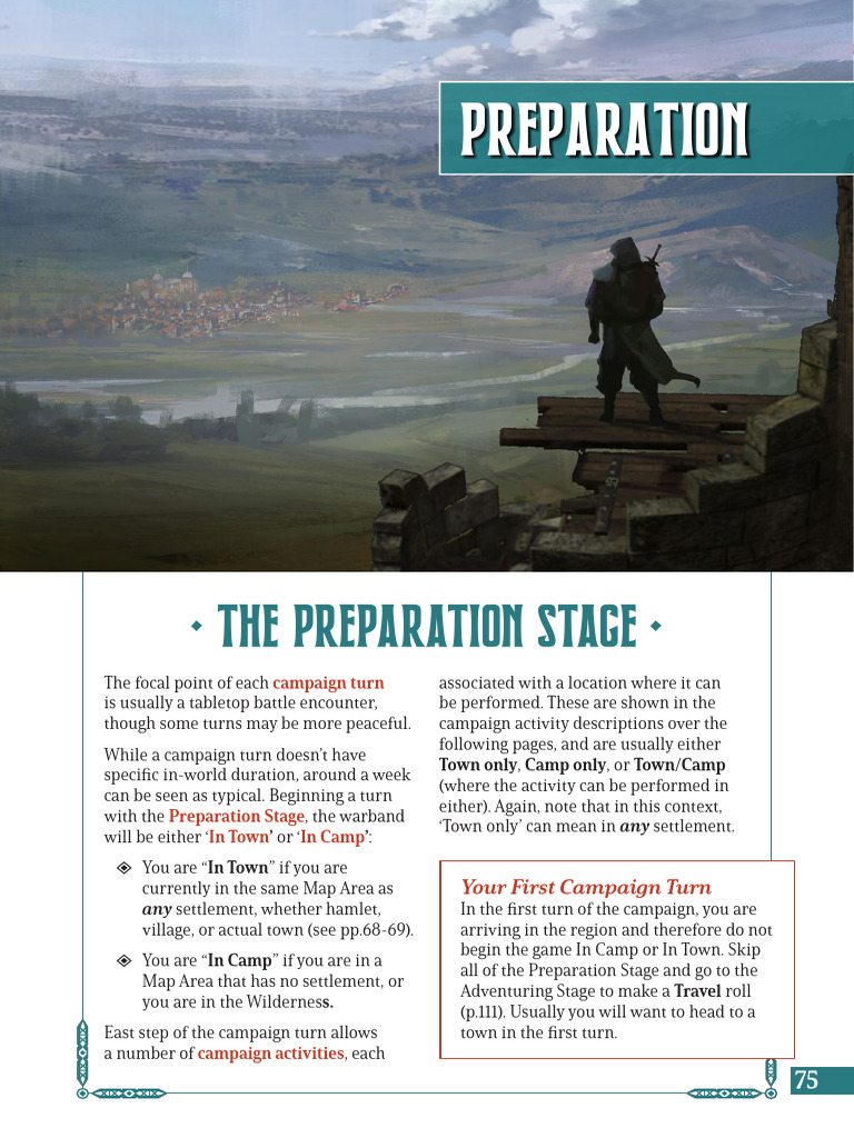 Five Leagues Preparation Turn | PDF