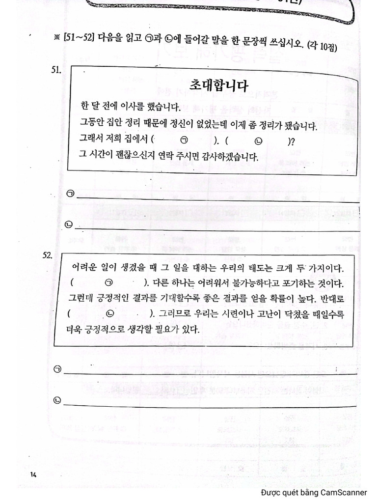 Câu 51 viết topik II | PDF