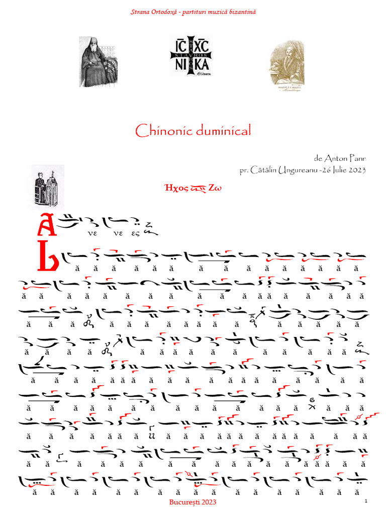 Chinonic Duminical Gl. 7zo de Anton Pann - @stavros | PDF
