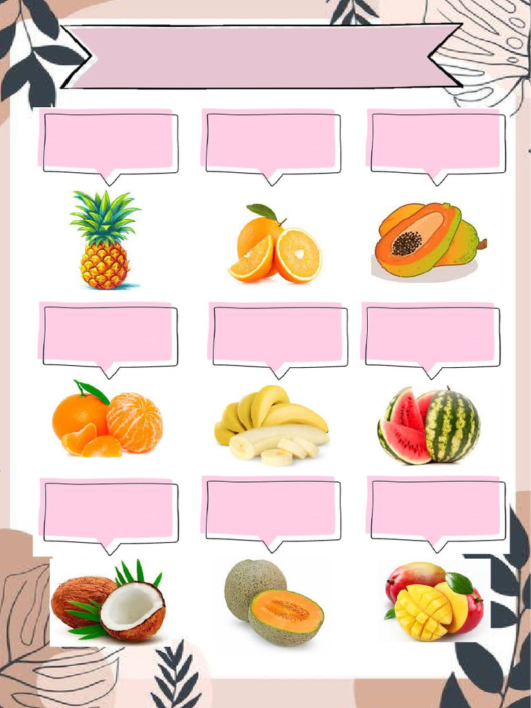 Frutas de La Costa | PDF