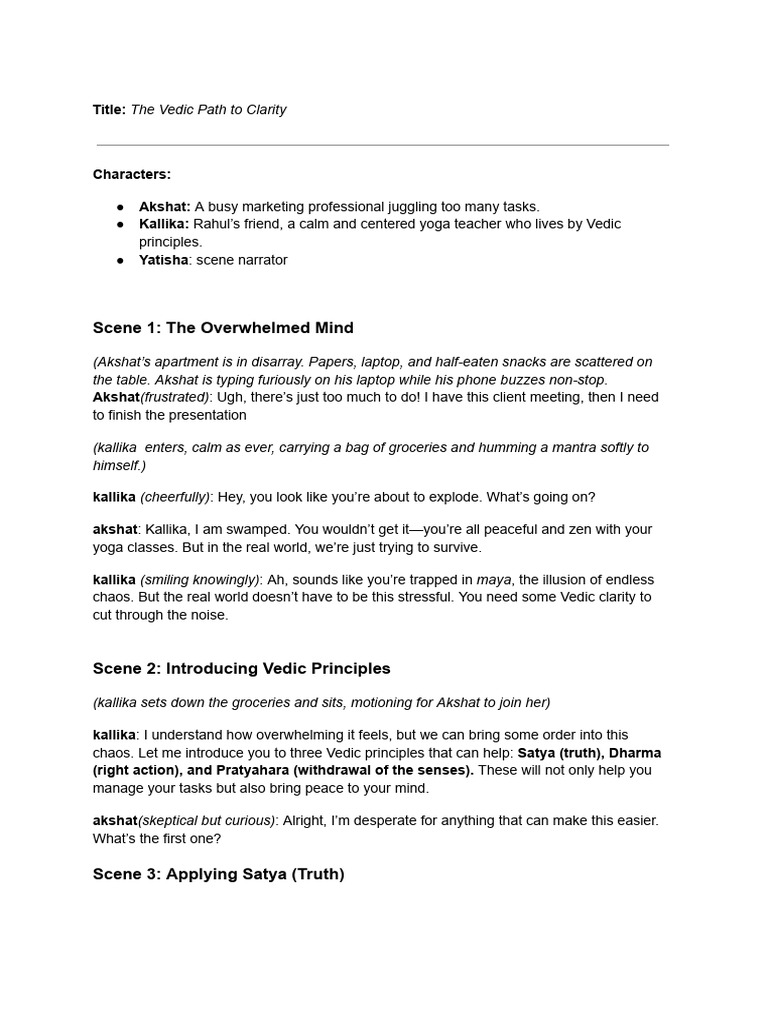 Indian Knowledge System Skit | PDF